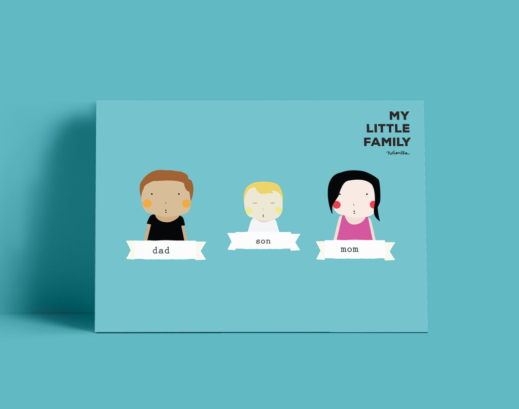 Customized Poster - Little Family Portrait | Ninasilla